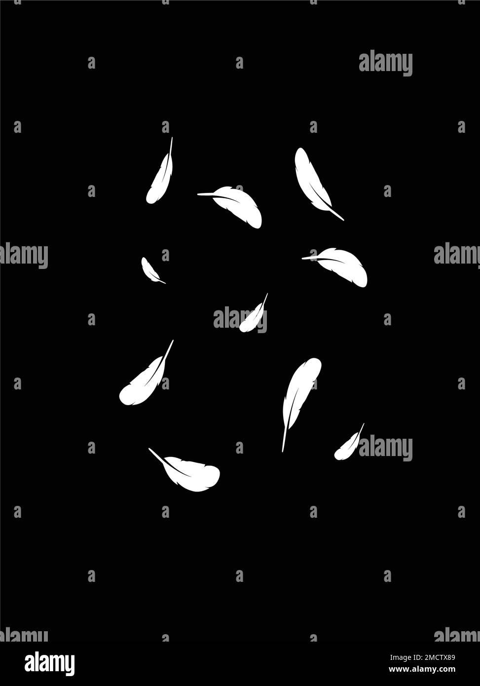 Feather background wallpaper ilustration vector Stock Vector Image ...