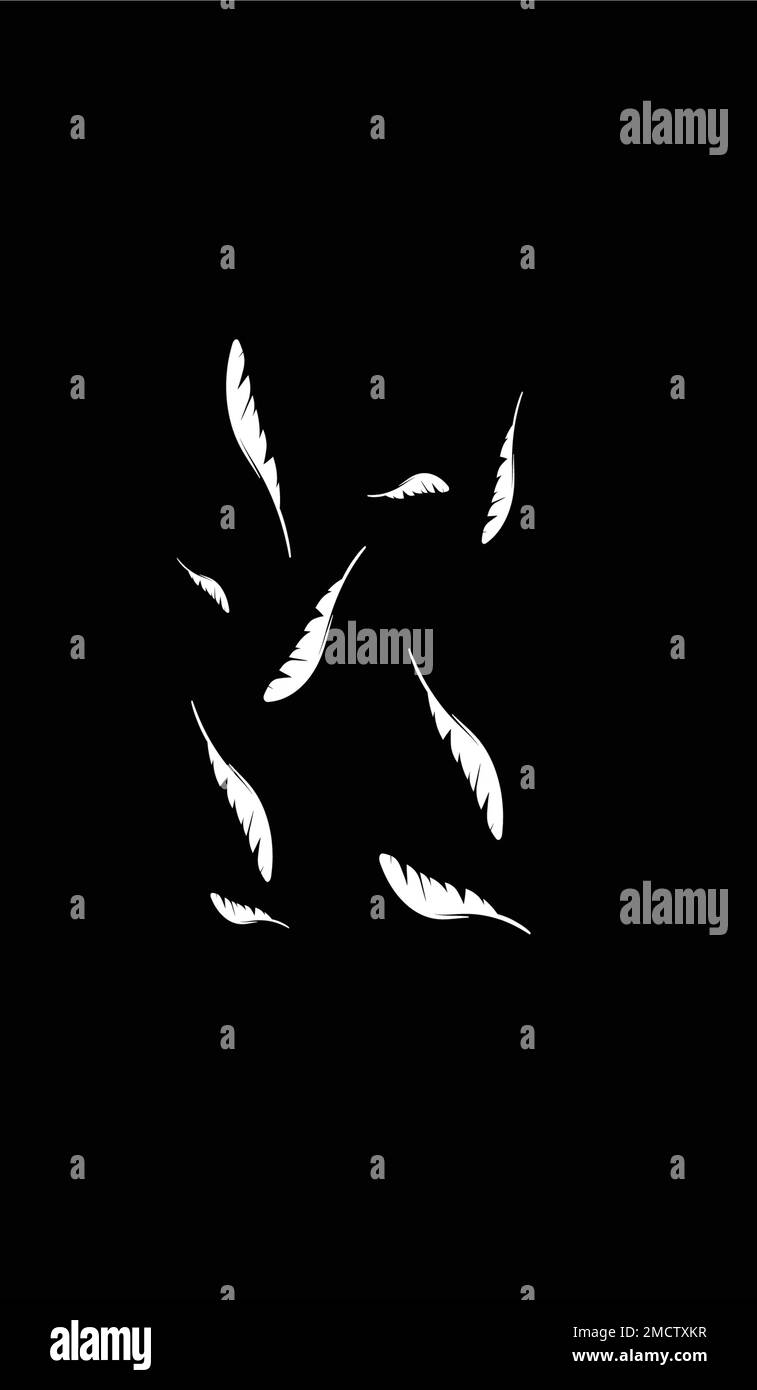 Feather background wallpaper ilustration vector Stock Vector Image ...