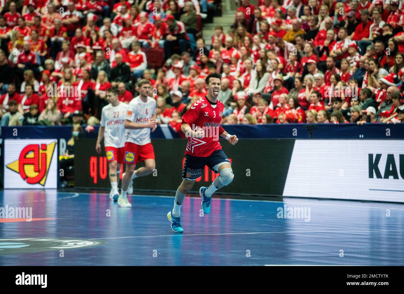 Malmo, Sweden. 21st Jan, 2023. Sean Corning (3) of USA seen during the ...