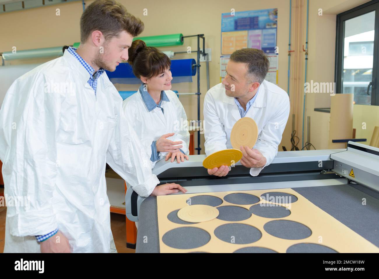 civil engineer students using a tool for measurements Stock Photo - Alamy