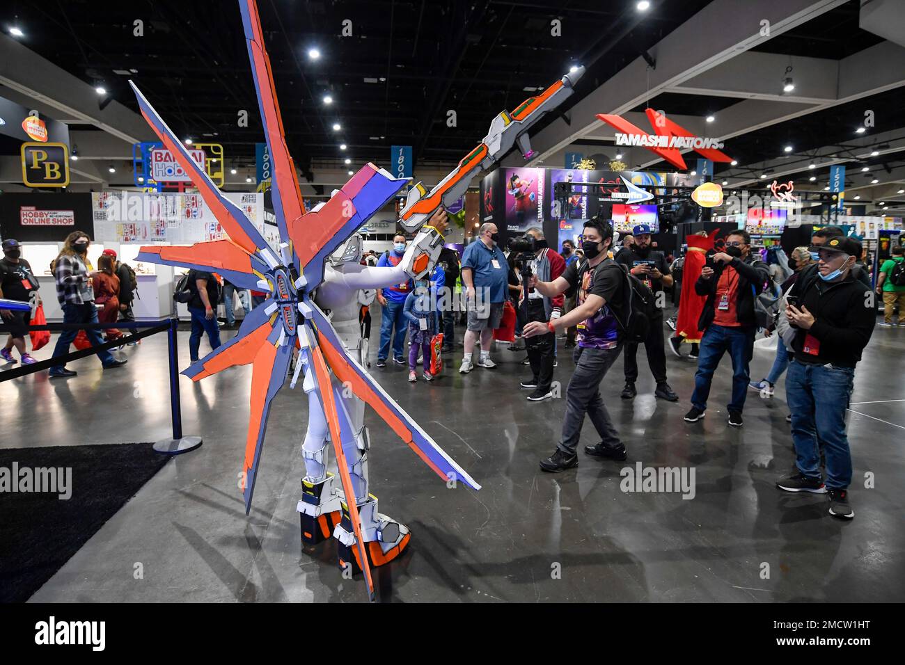 Fans take photos of Jordan Olsen of Los Angeles as she poses in front ...
