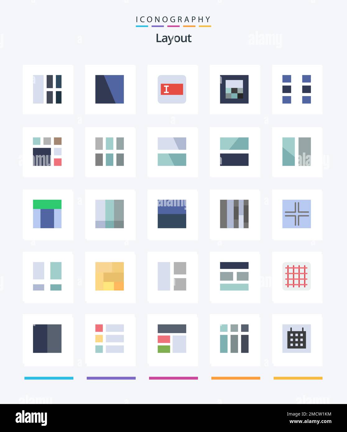 Creative Layout 25 Flat icon pack Such As layout. image. wireframe ...