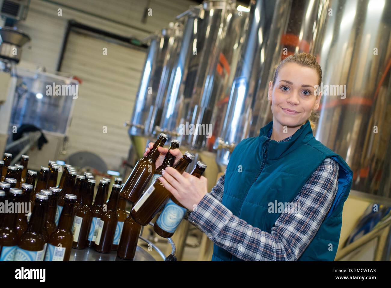 employee of beer production laboratory Stock Photo - Alamy