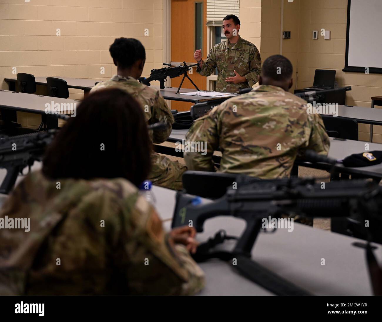 Staff Sgt. Taylor Clark, 908th Security Forces Squadron combat arms ...