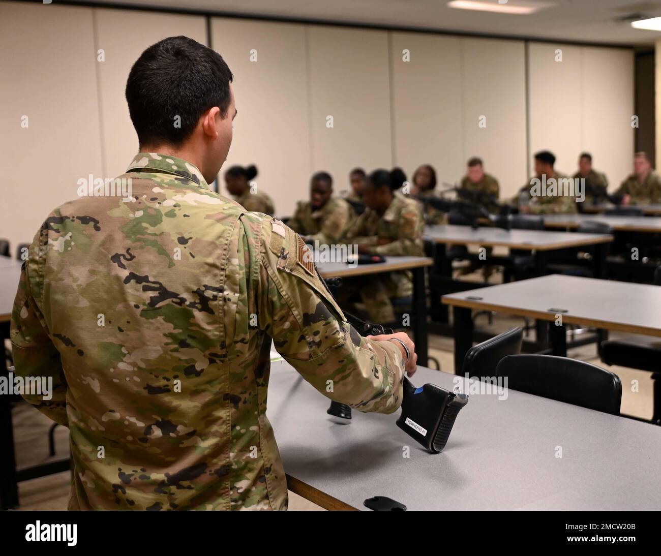 Staff Sgt. Taylor Clark (foreground), 908th Security Forces Squadron ...