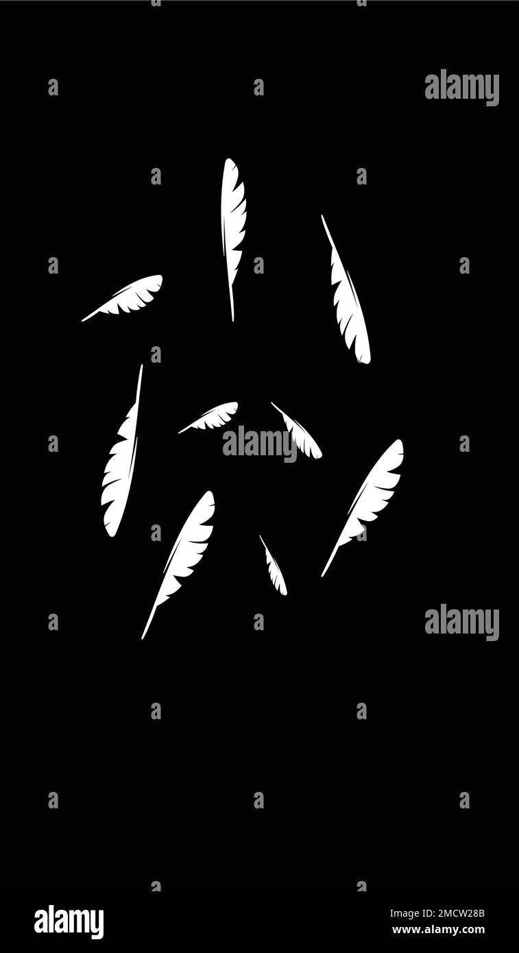 Feather background wallpaper ilustration vector Stock Vector Image ...