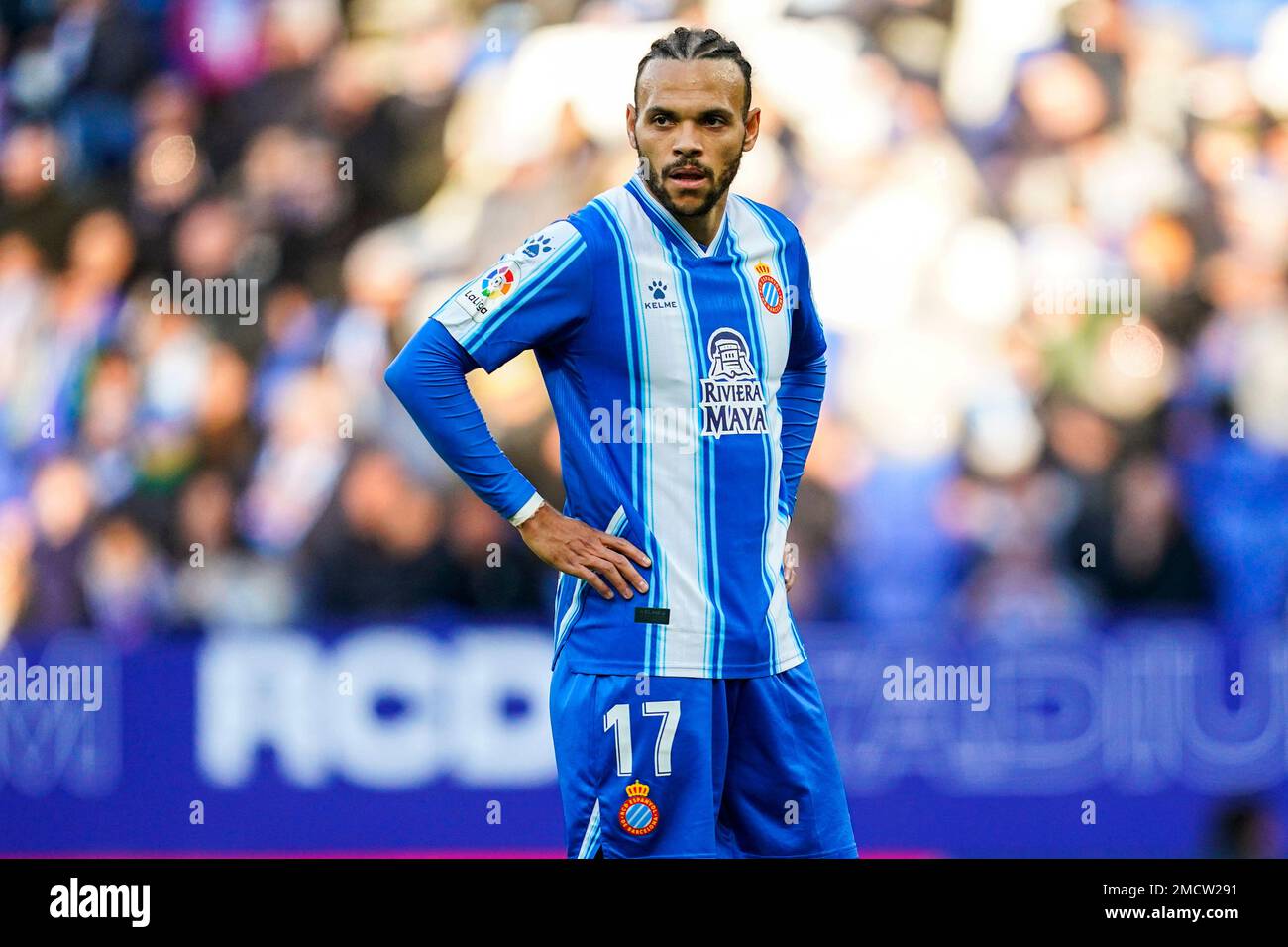 Martin Braithwaite of RCD Espanyol during the La Liga match between RCD ...