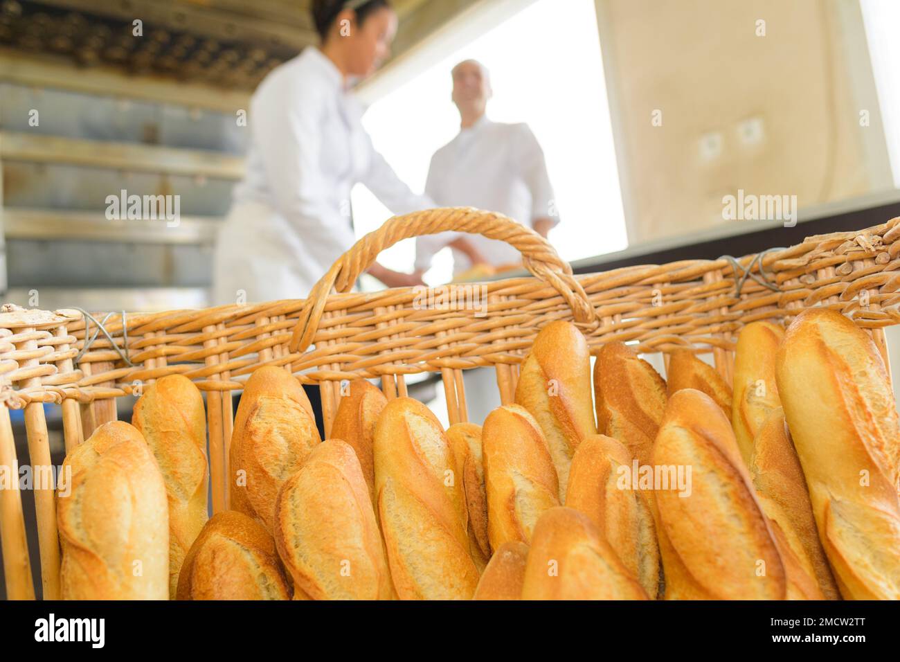 loaf of white bread in bakery Stock Photo - Alamy