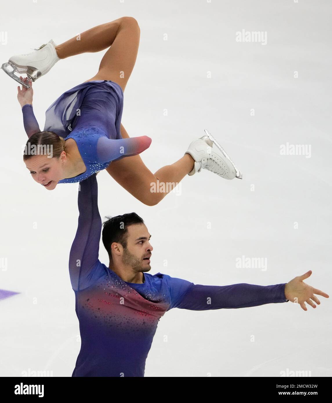 Hungary's Ioulia Chtchetinina and Mark Magyar perform their pairs free ...