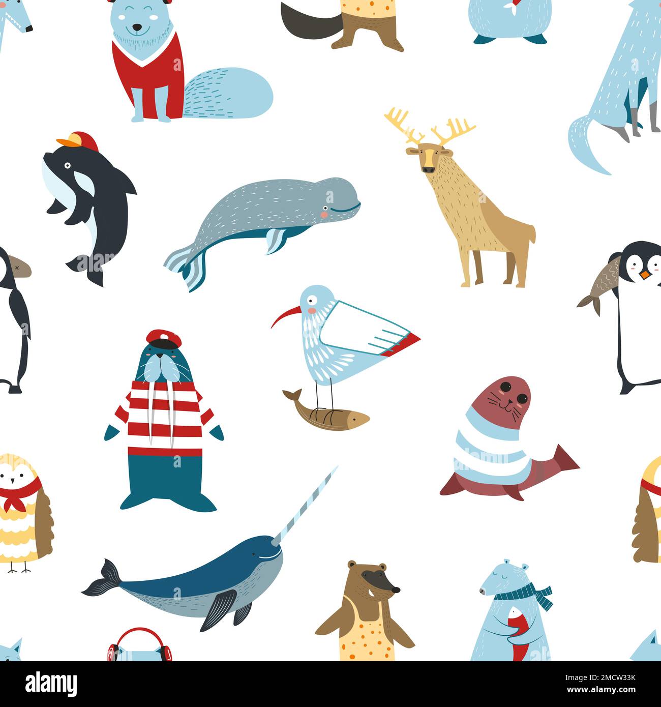 Seal tail flipper ice Stock Vector Images - Alamy