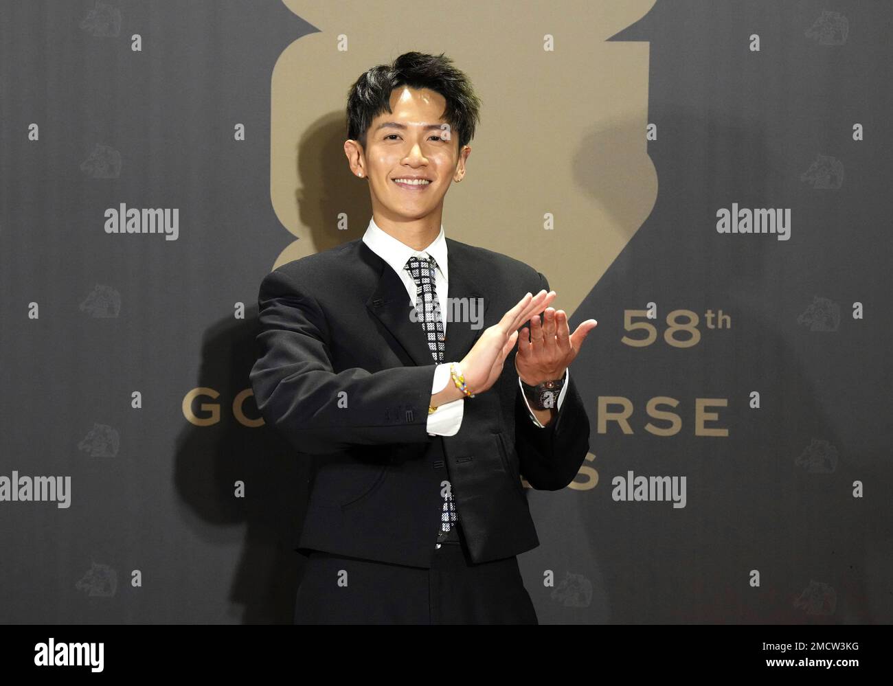 Taiwanese actor Kai Ko arrives at the 58th Golden Horse Awards in ...
