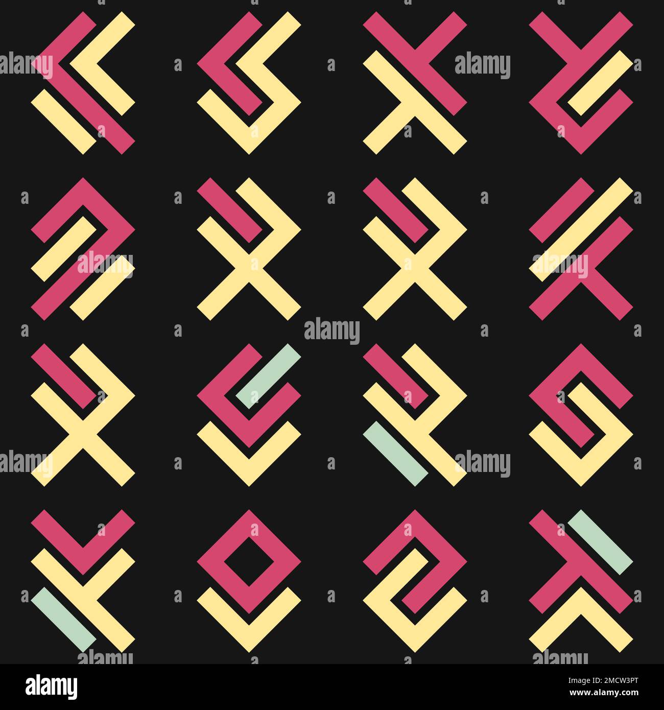 Asemic Glyph writing hieroglyph imitation generative illustration Stock ...