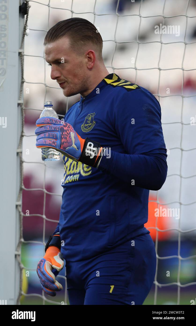 Everton's Jordan Pickford during English Premier League soccer match ...