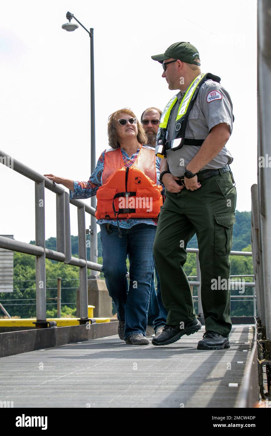 Dan McEachern, a river ranger with the U.S. Army Corps of Engineers ...