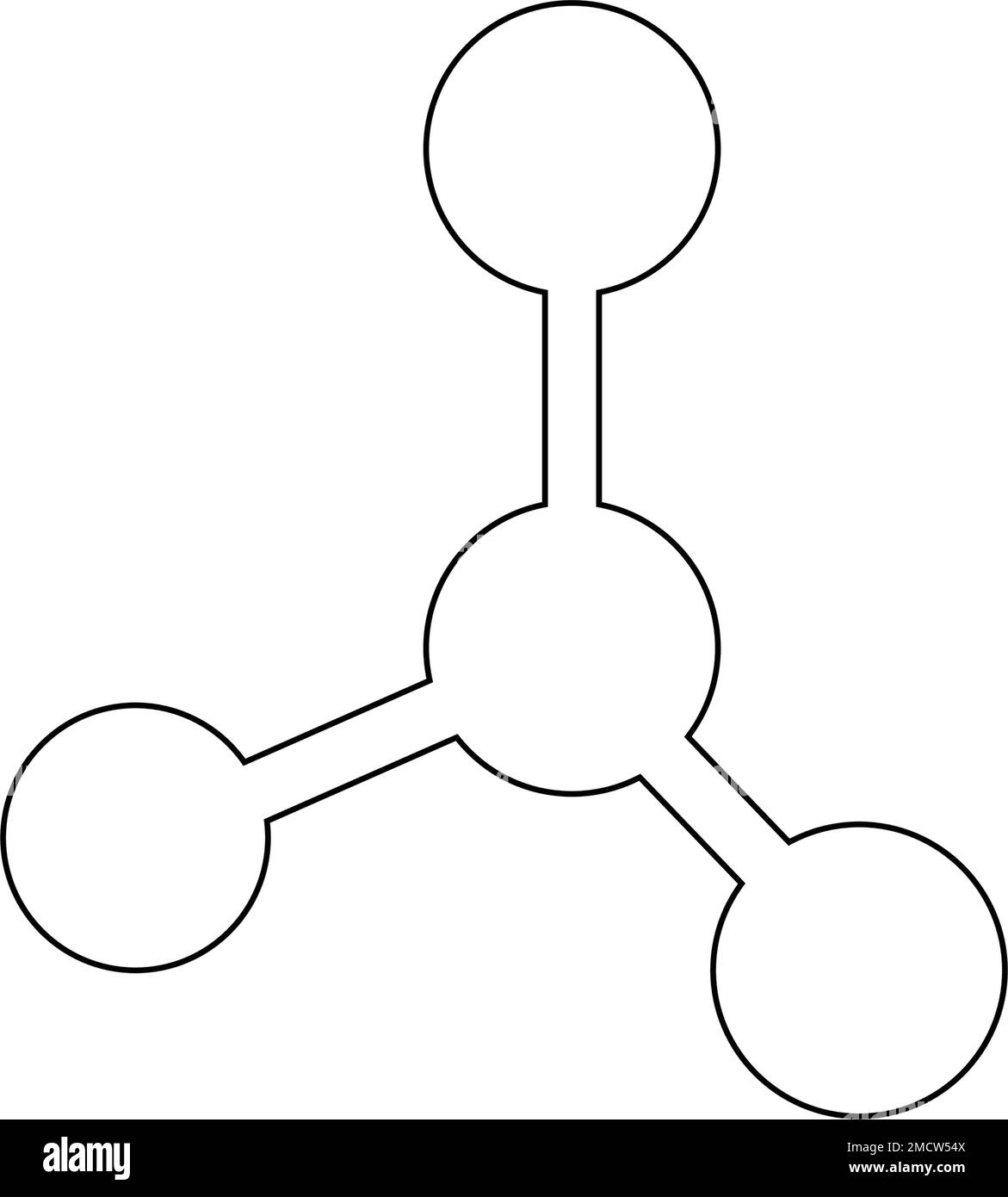 Molecule logo vector template Black and White Stock Photos & Images - Alamy