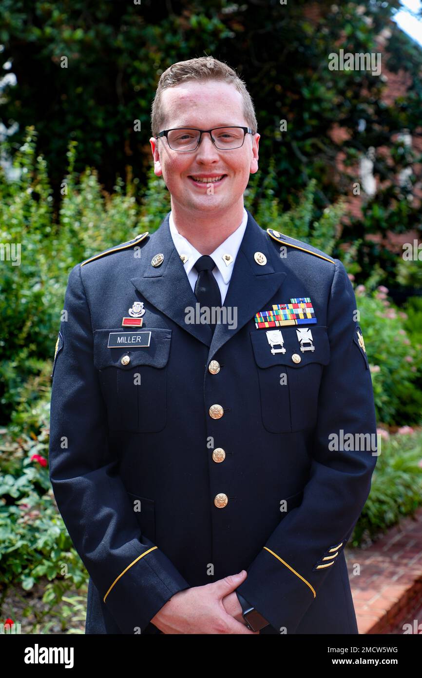 Spc. Vaughn Miller, a trumpet player with the Maryland Army National ...