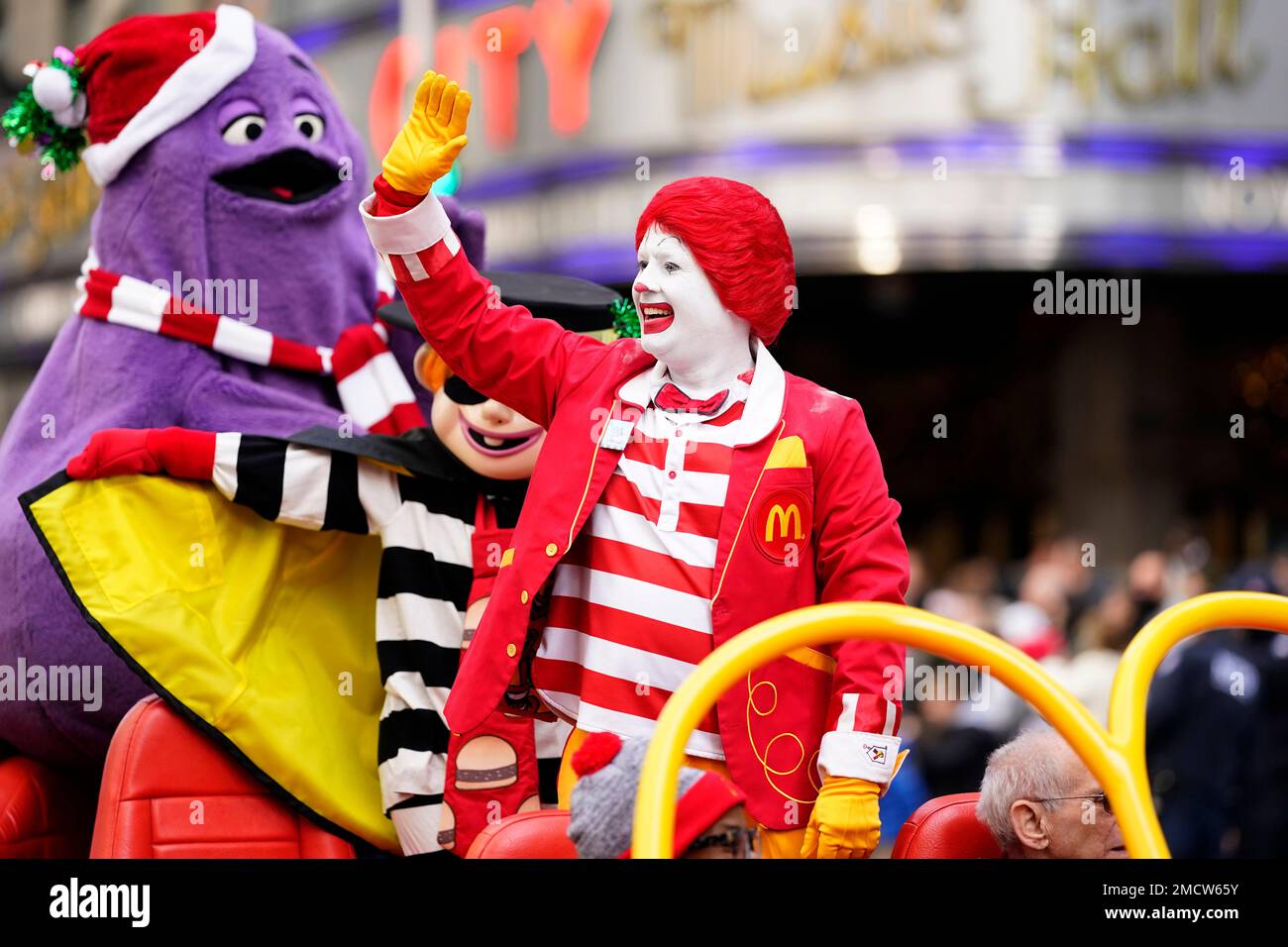 Ronald McDonald rides a float in the Macy's Thanksgiving Day Parade on ...