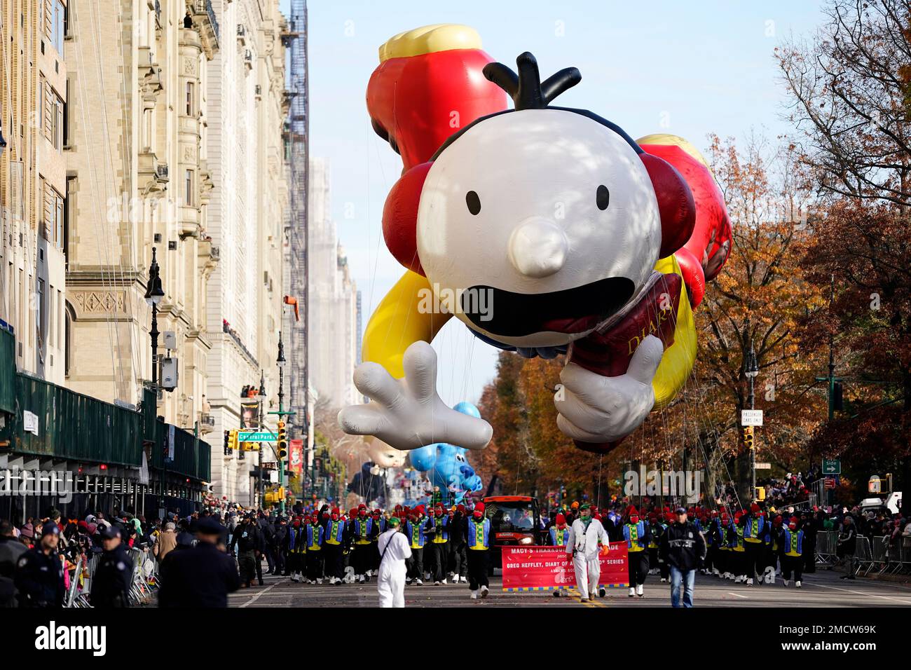 The Diary of a Wimpy Kid balloon floats in the Macy's Thanksgiving Day ...