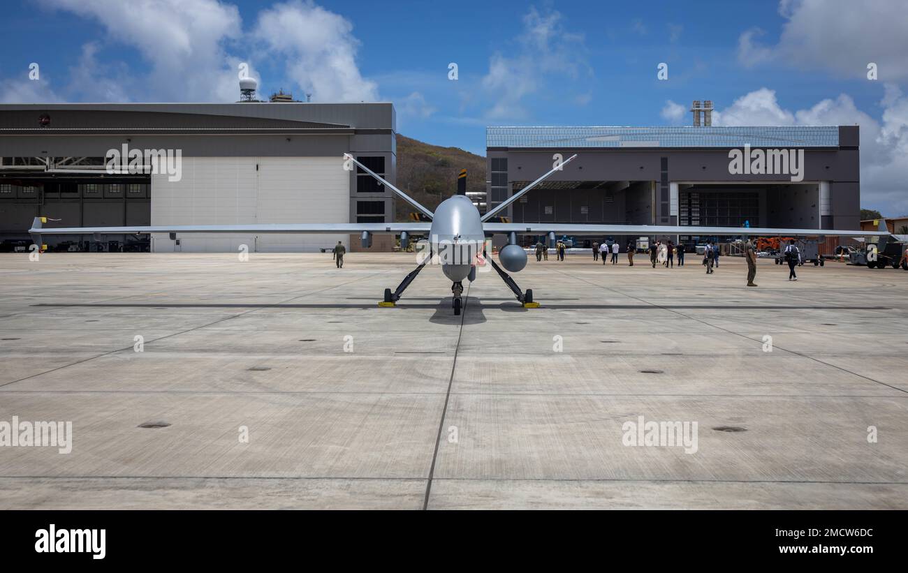 KANEOHE BAY, Hawaii (July 10, 2022) An U.S. Air Force MQ-9A Reaper sits ...