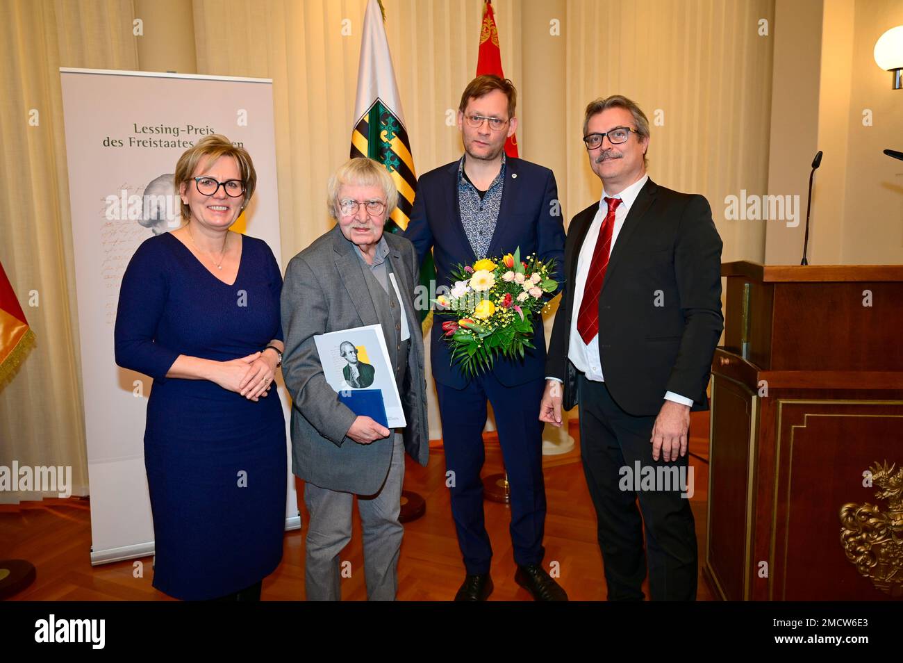 Barbara Klepsch,Andreas Reimann,Clemens Meyer,Maik Weise bei der ...