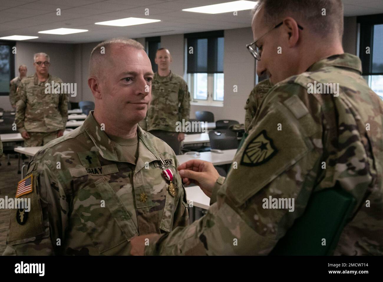 U.S. Army Maj. John Shay, a chaplain with the 47th Chaplain Detachment ...