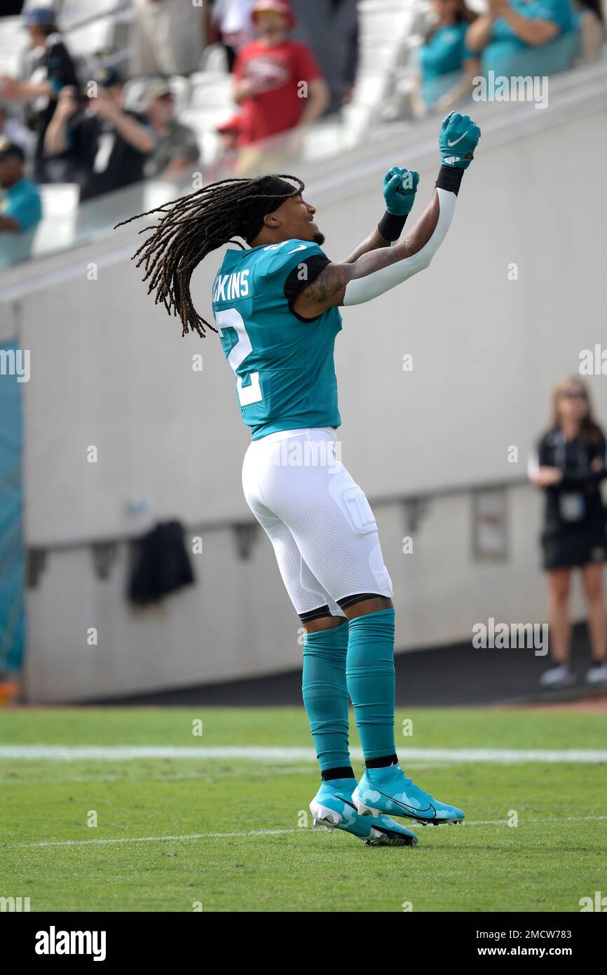 Jacksonville Jaguars free safety Rayshawn Jenkins (2) runs onto the ...