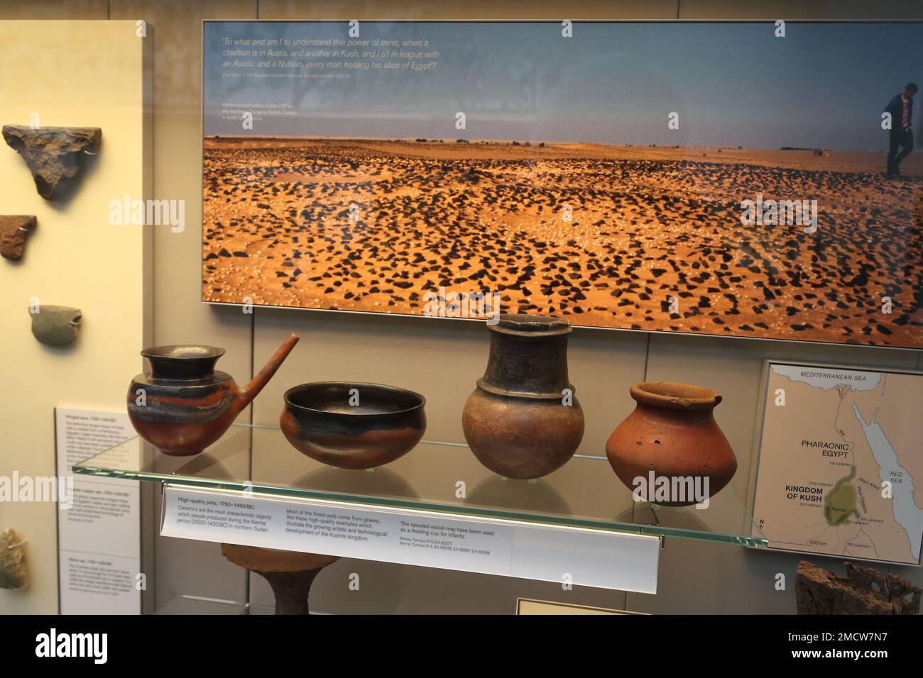 Ceramics from the Kerma period, northern Sudan, at the British museum ...