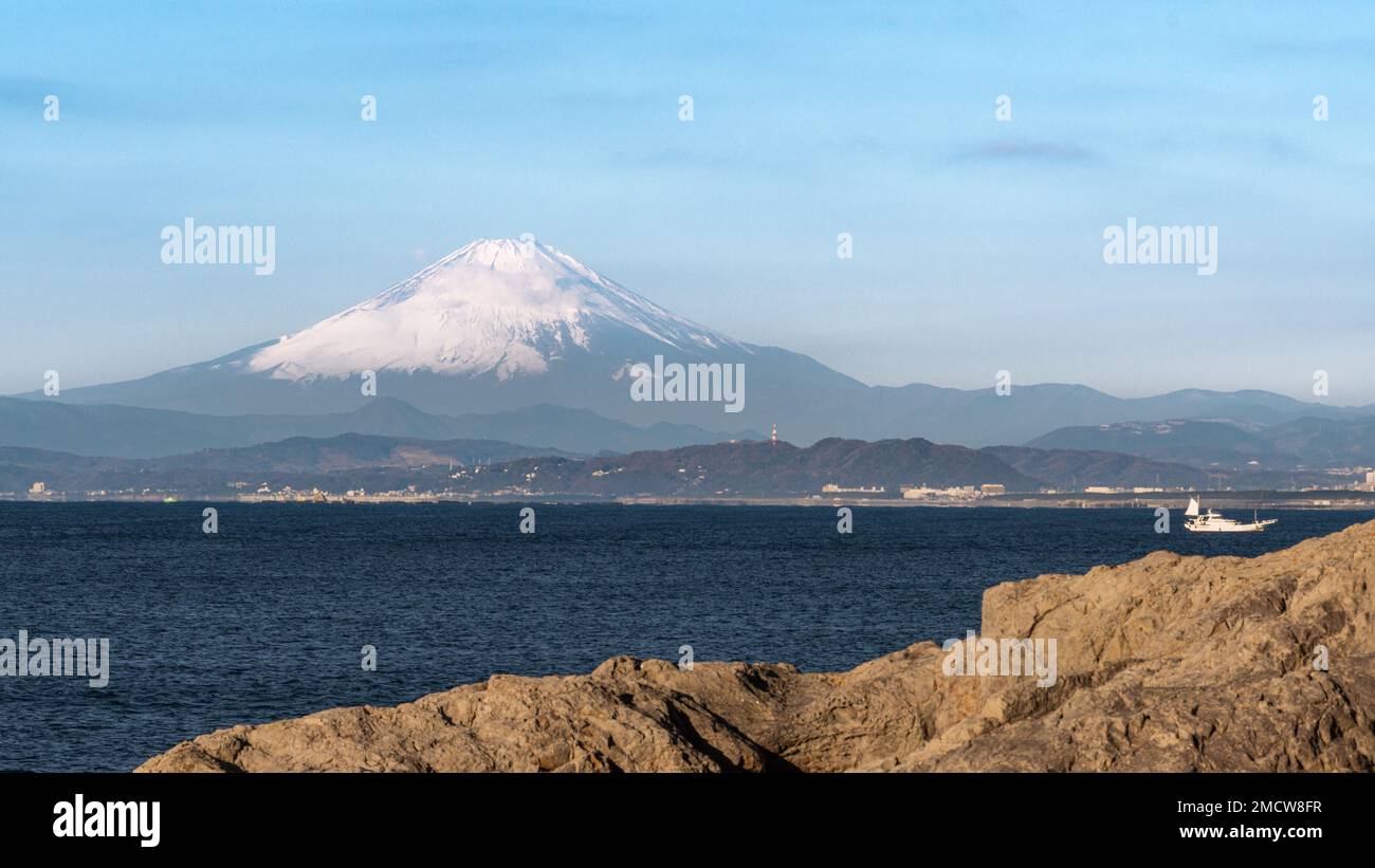 On a clear day, you can catch a view of the eastern slope of Mt. Fuji ...