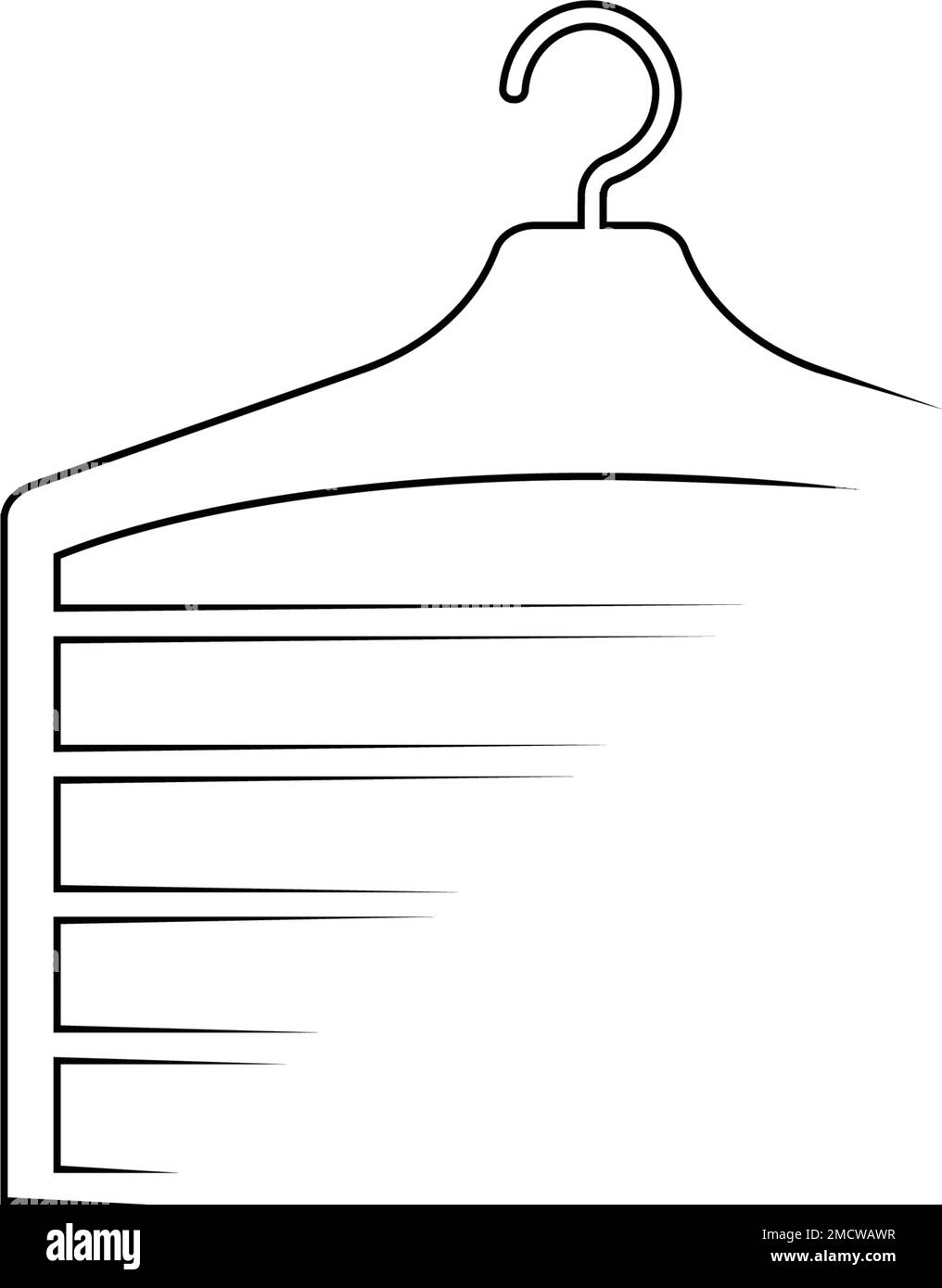 Hanger logo flat design vector template Stock Vector Image & Art - Alamy