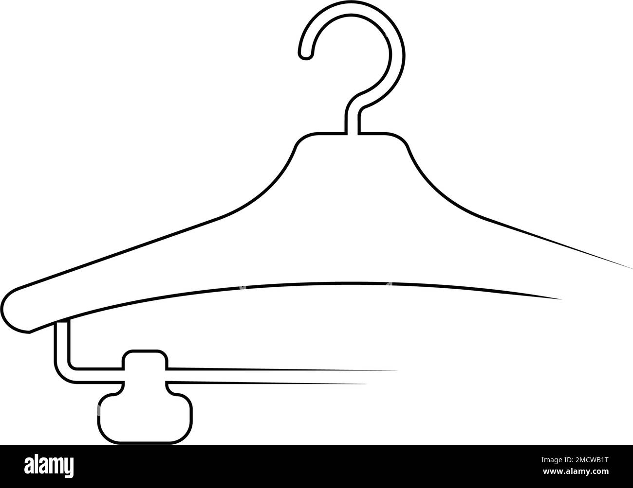 Hanger logo flat design vector template Stock Vector Image & Art - Alamy