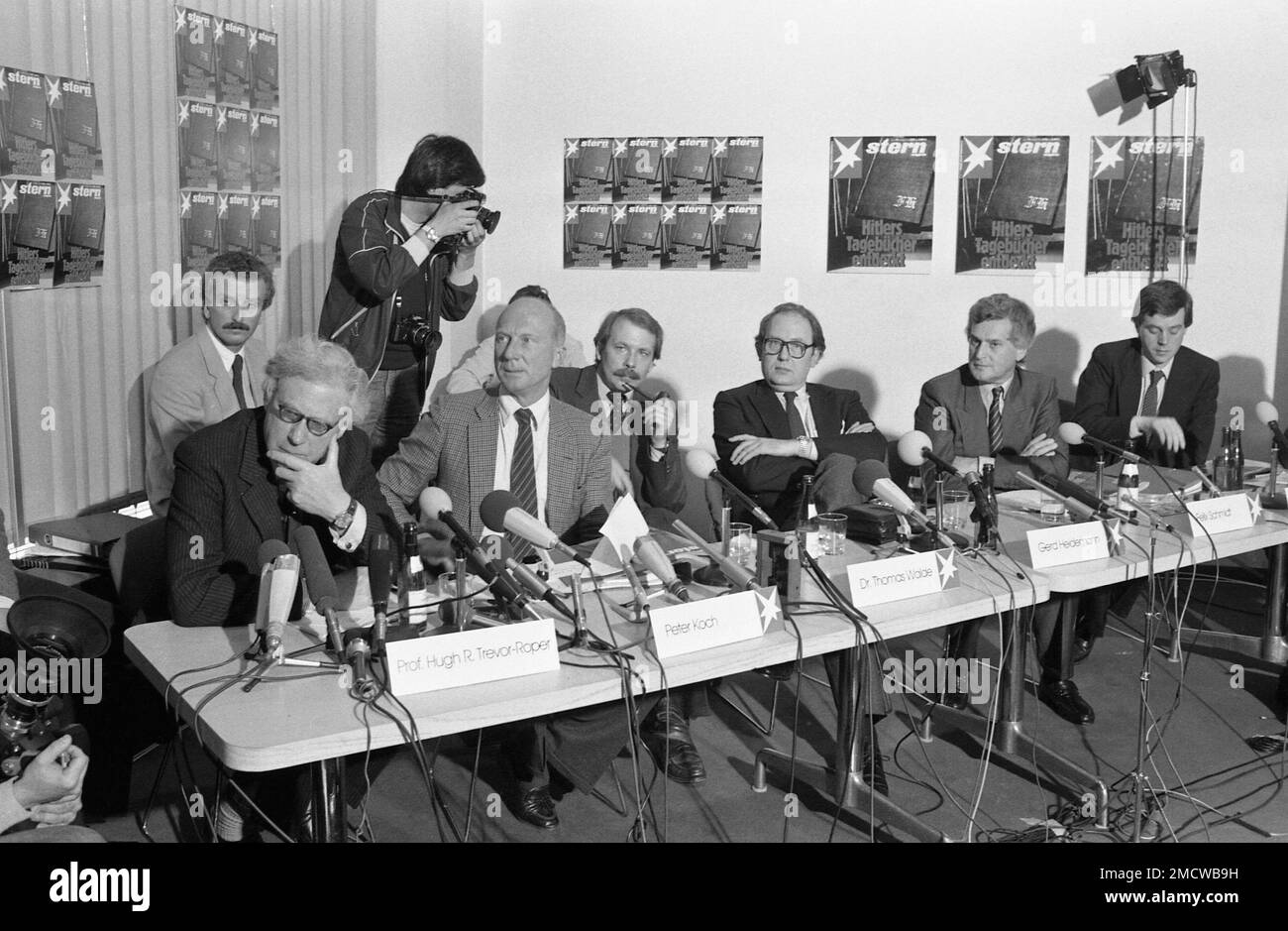 Reporters and editors of the Stern magazine in Hamburg are pictured ...