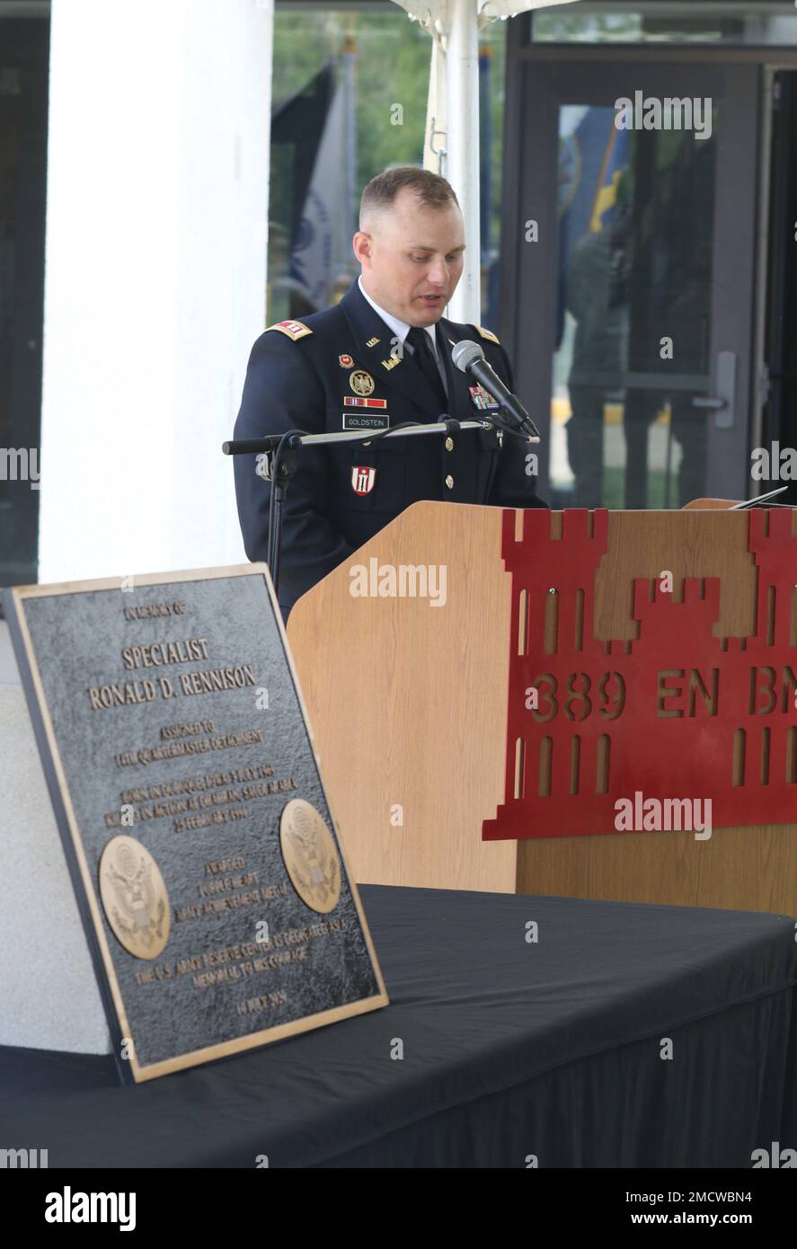 U.S. Army Reserve Capt. Louis Goldstein, assigned to the Headquarters ...