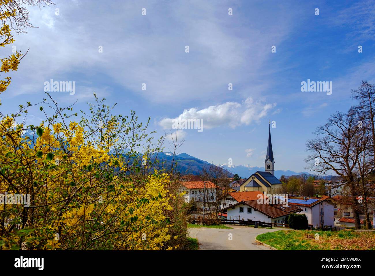 Bergen, Chiemgau, Upper Bavaria, Bavaria, Germany Stock Photo - Alamy