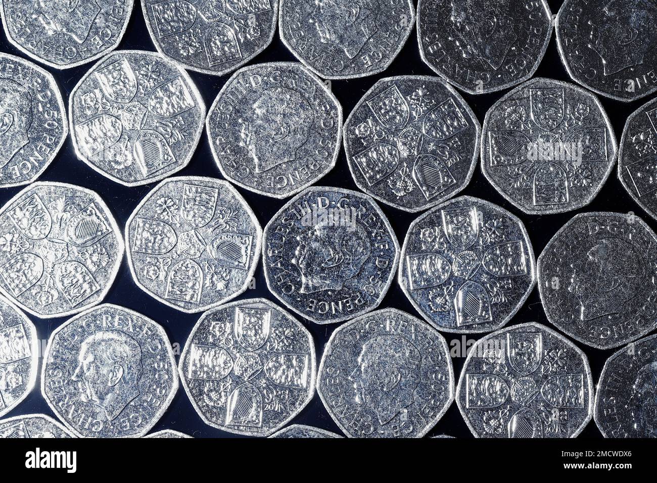 2022 50p coin obverse hi-res stock photography and images - Alamy