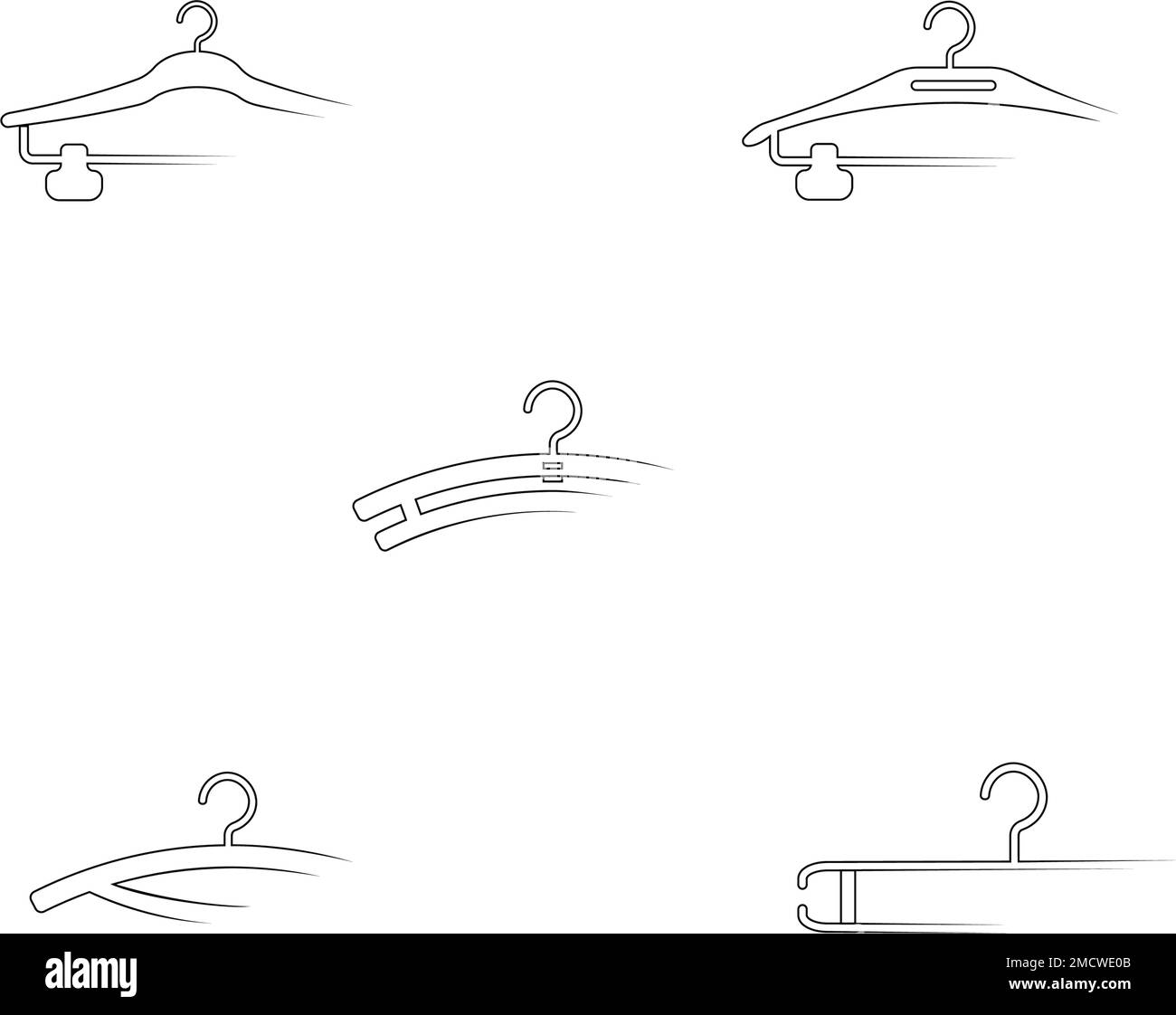 Hanger logo flat design vector template Stock Vector Image & Art - Alamy