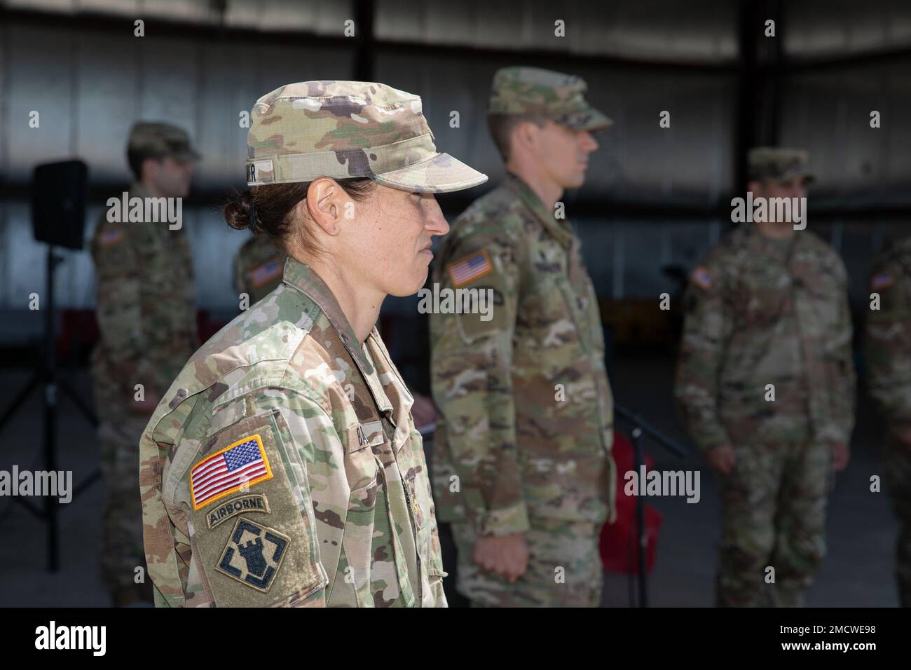 U.S. Army Maj. Annaliese Baumer assumes command of the 572nd Brigade Engineer Battalion, Vermont ...