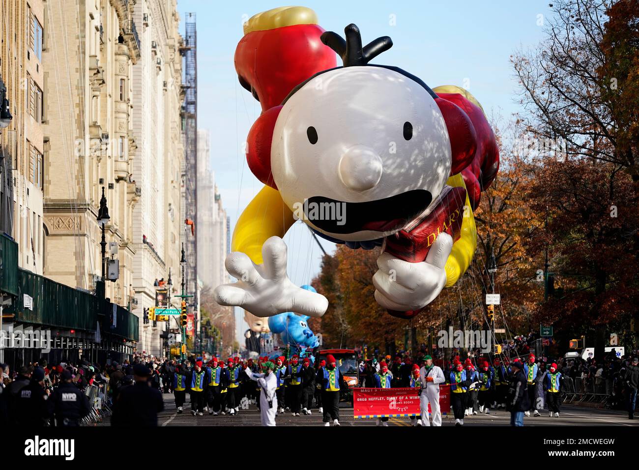 The Diary of a Wimpy Kid balloon floats in the Macy's Thanksgiving Day ...