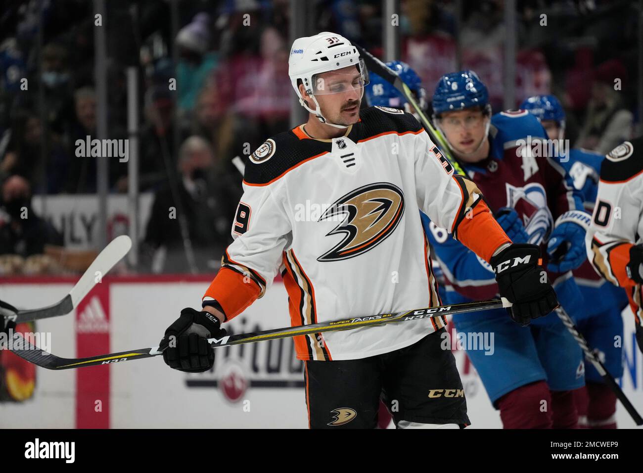 Anaheim Ducks center Sam Carrick (39) in the first period of an NHL ...