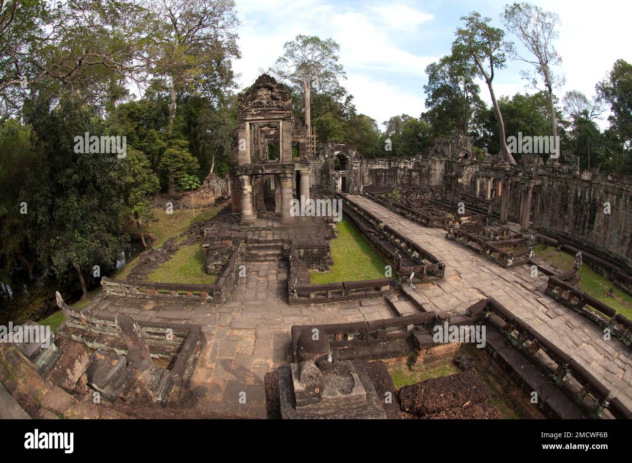 Ta Prohm temple, Angkor Wat complex, Siem Riep Stock Photo - Alamy