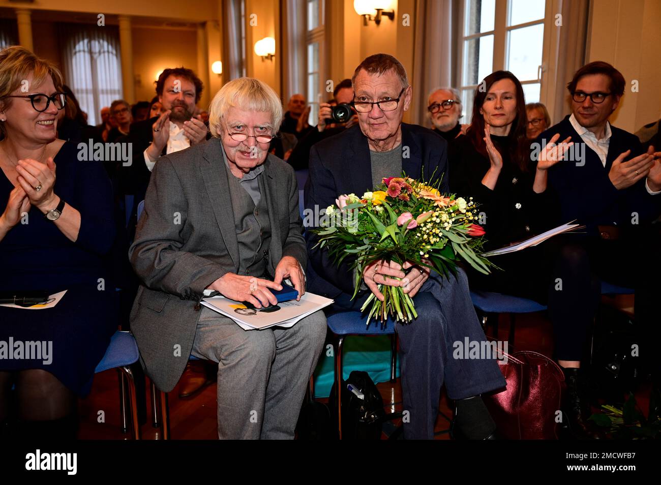 Andreas Reimann mit Ehemann Dieter Ramke bei der Preisverleihung des ...