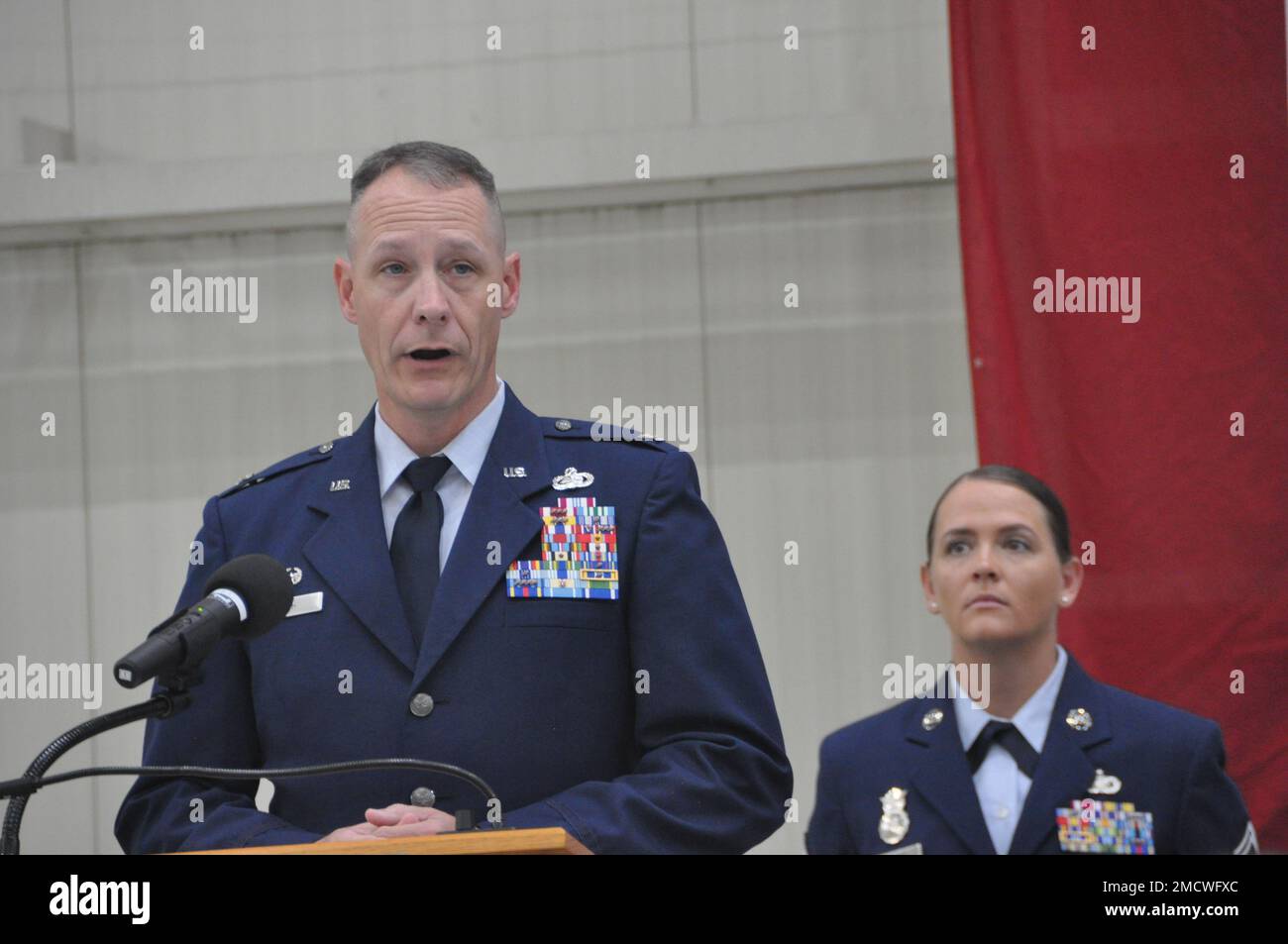 Commander of the 908th Mission Support Group, Col. Clinton Cash, talks ...