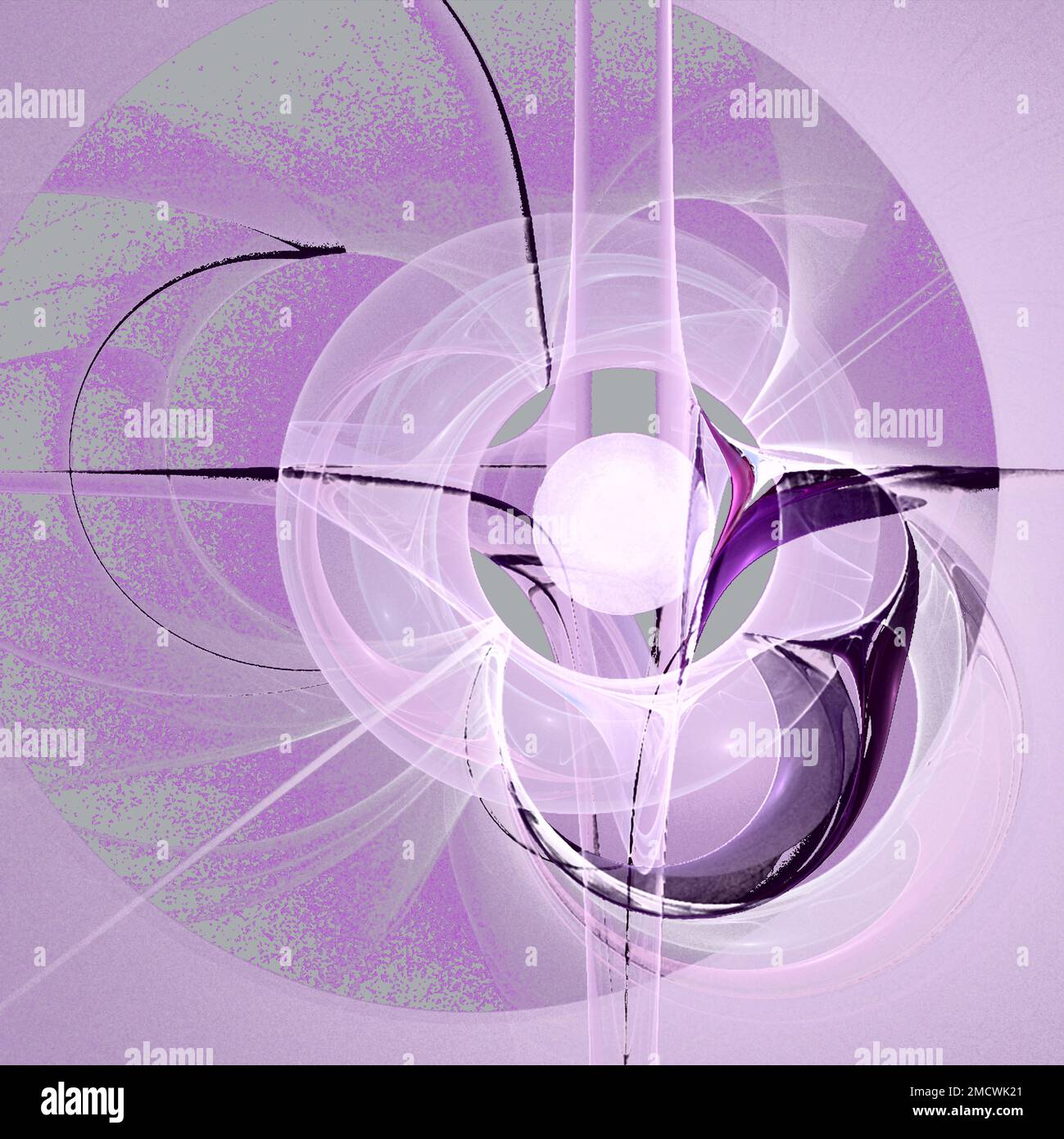 bright purple and white abstract pattern on black, color digital ...