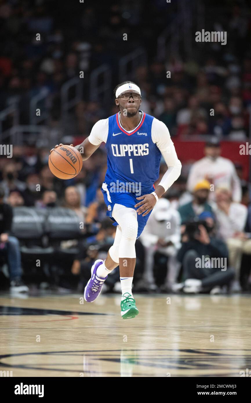 Los Angeles Clippers guard Reggie Jackson (1) while playing the Dallas ...