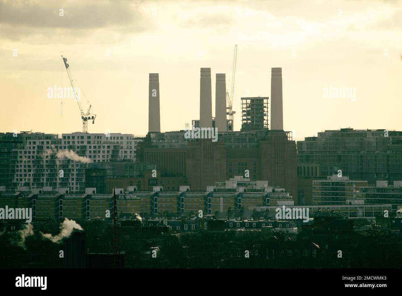 Battersea Power station from Westminster Stock Photo - Alamy