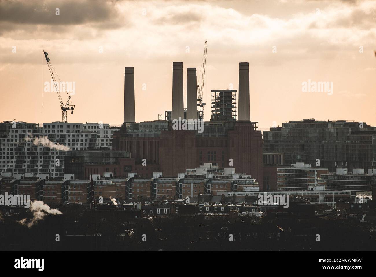 Battersea Power station from Westminster Stock Photo - Alamy