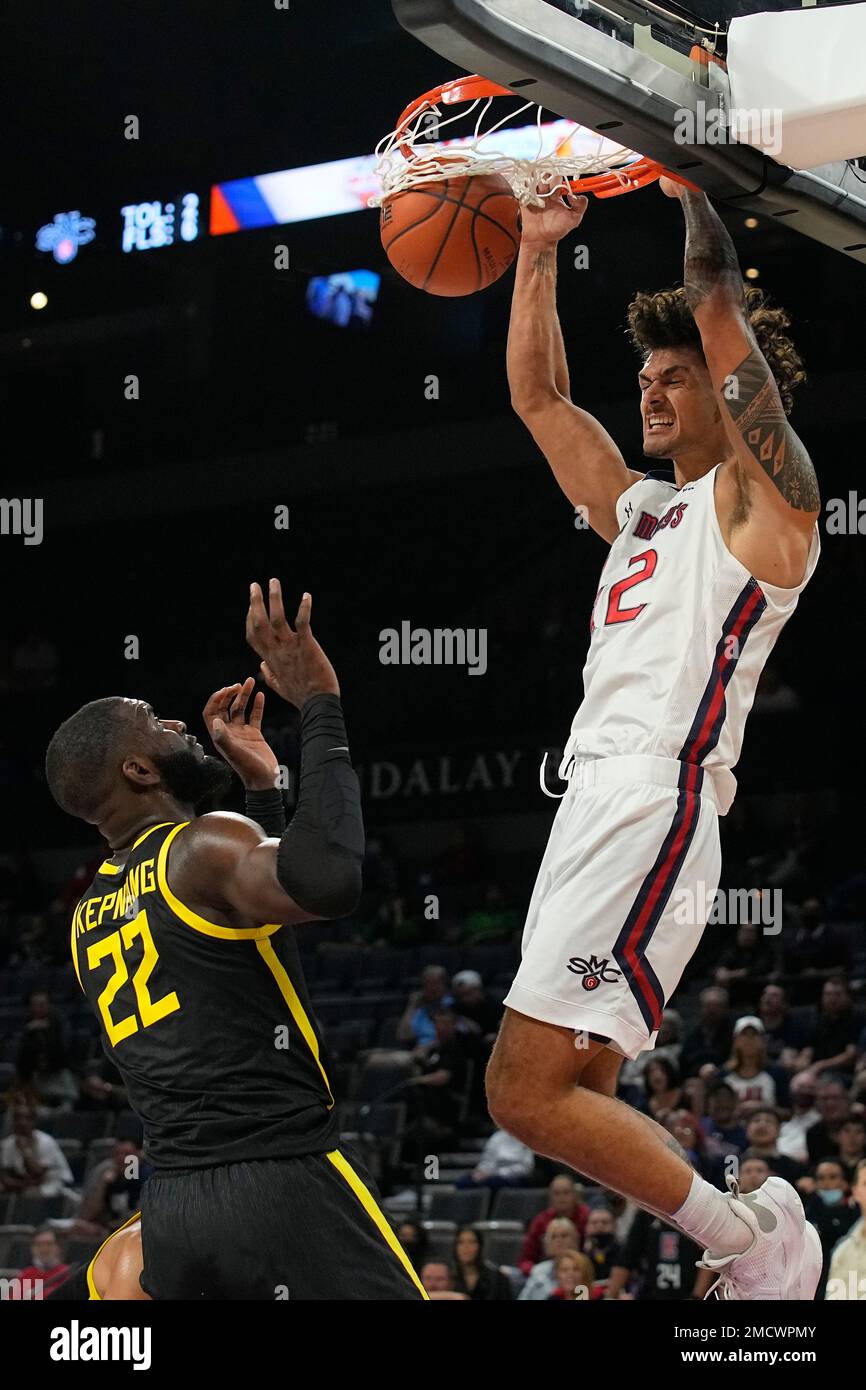St. Mary's forward Dan Fotu (42) in the first half during an NCAA ...