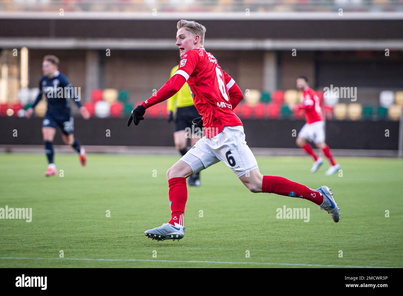 Silkeborg, Denmark. 21st, January 2023. Pelle Mattsson (6) of Silkeborg ...