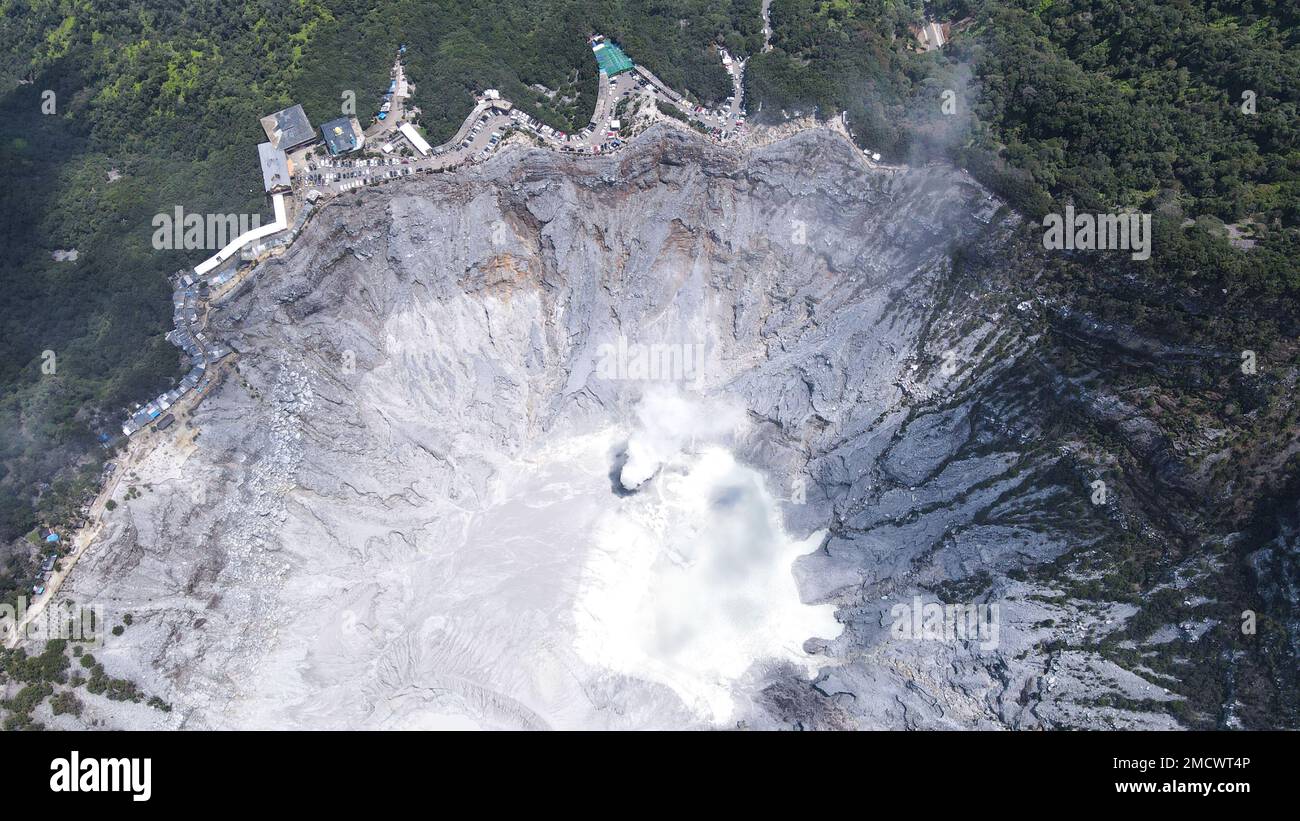 Bandung. 22nd Jan, 2023. This aerial photo taken on Jan. 22, 2023 shows ...