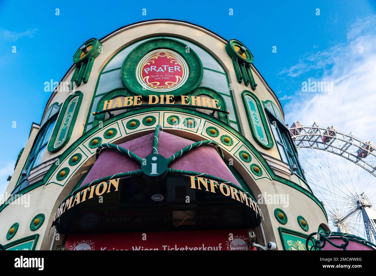 Vienna, Austria - October 16, 2022: Information stand in the ...
