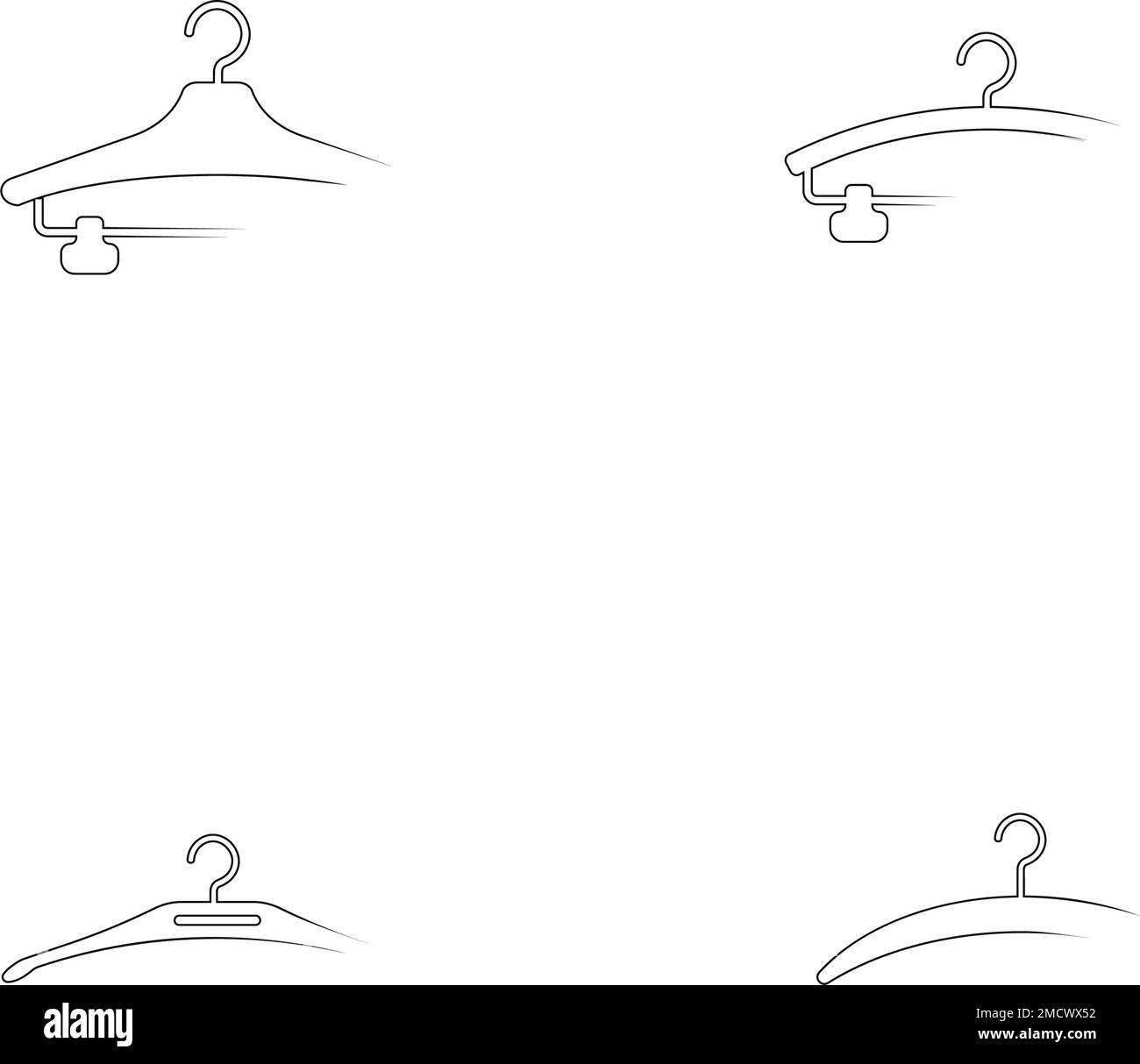 Hanger logo flat design vector template Stock Vector Image & Art - Alamy